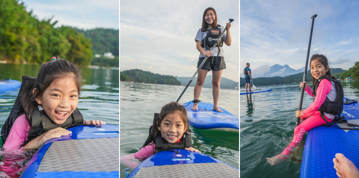 【日月潭SUP推薦】WhatSUP划涉立槳運動｜2人成行~專業教練、單眼攝影、空拍機，探索日月潭月牙灣 @來飽寶家ba