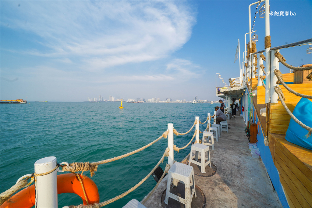 泰國芭達雅【Tappia Floating Cafe】海上漂浮咖啡廳~墨水漂流賞夕陽釣魷魚 @來飽寶家ba