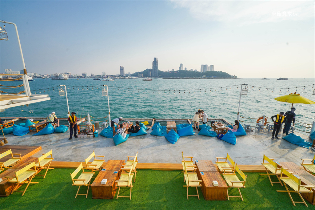 泰國芭達雅【Tappia Floating Cafe】海上漂浮咖啡廳~墨水漂流賞夕陽釣魷魚 @來飽寶家ba