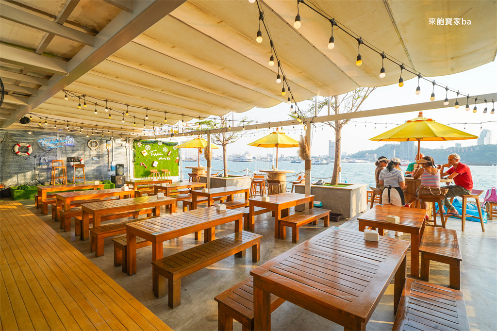 泰國芭達雅【Tappia Floating Cafe】海上漂浮咖啡廳~墨水漂流賞夕陽釣魷魚 @來飽寶家ba